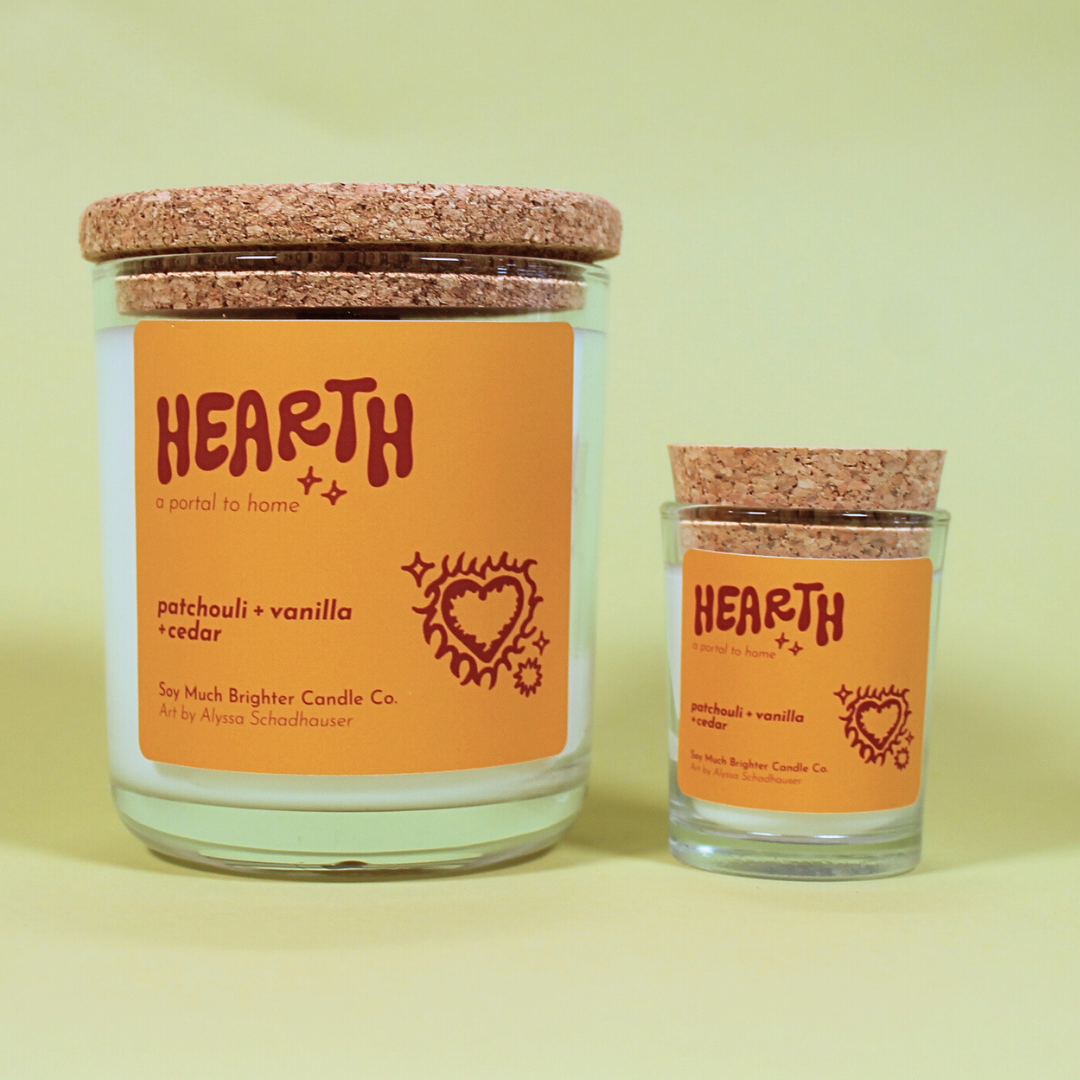 Hearth: a portal to home // The Portal Collection // 12oz – Soy Much Brighter Candle Co.