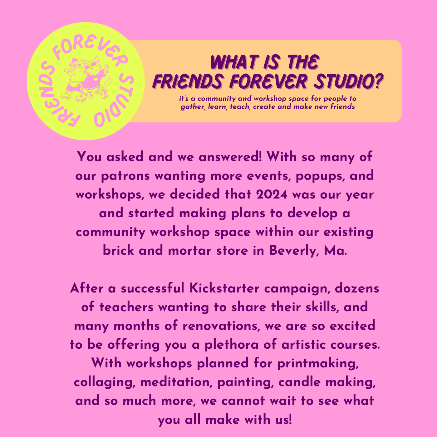 Friends Forever Studio – Soy Much Brighter Candle Co.